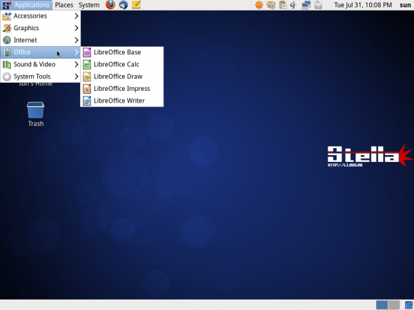 Look what Stella brought to CentOS 6.3, Desktop OS based on Centos ...